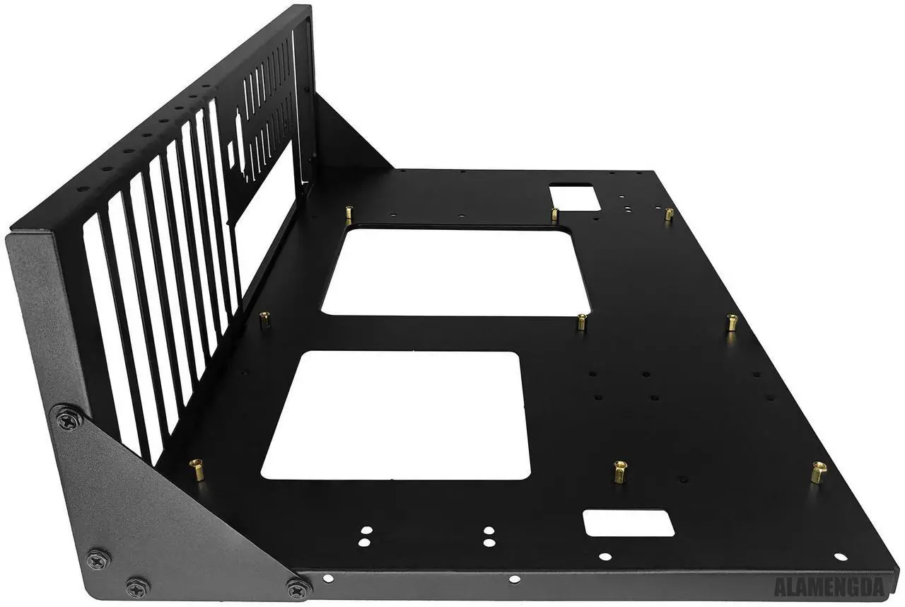 ALAMENGDA AL02 Open Computer Case,Two-way Server Test bench ATX ...