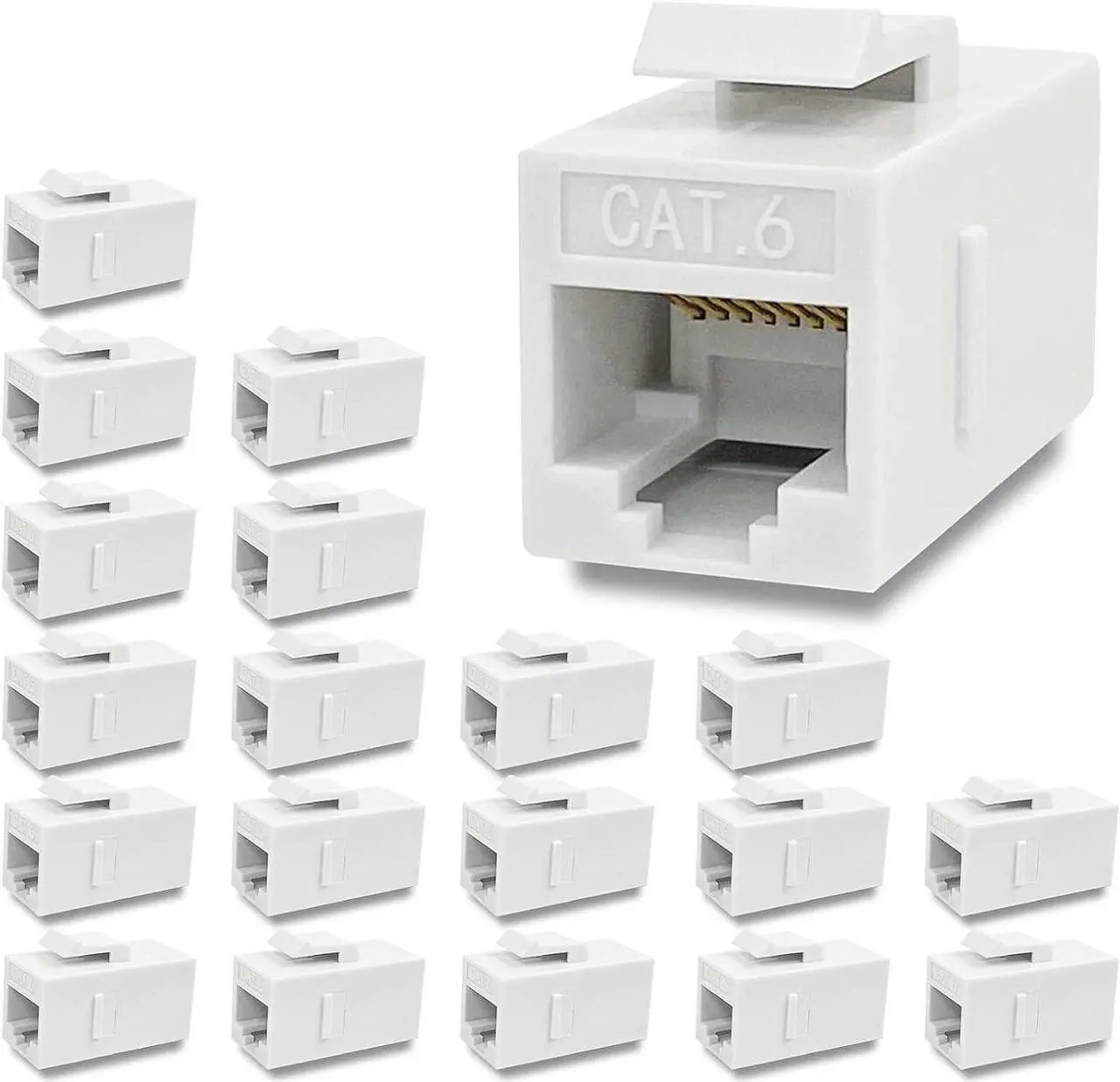 RJ45 Coupler, 20 Pack Ethernet Coupler, RJ45 Keystone Jack Cat6 Coupler ...