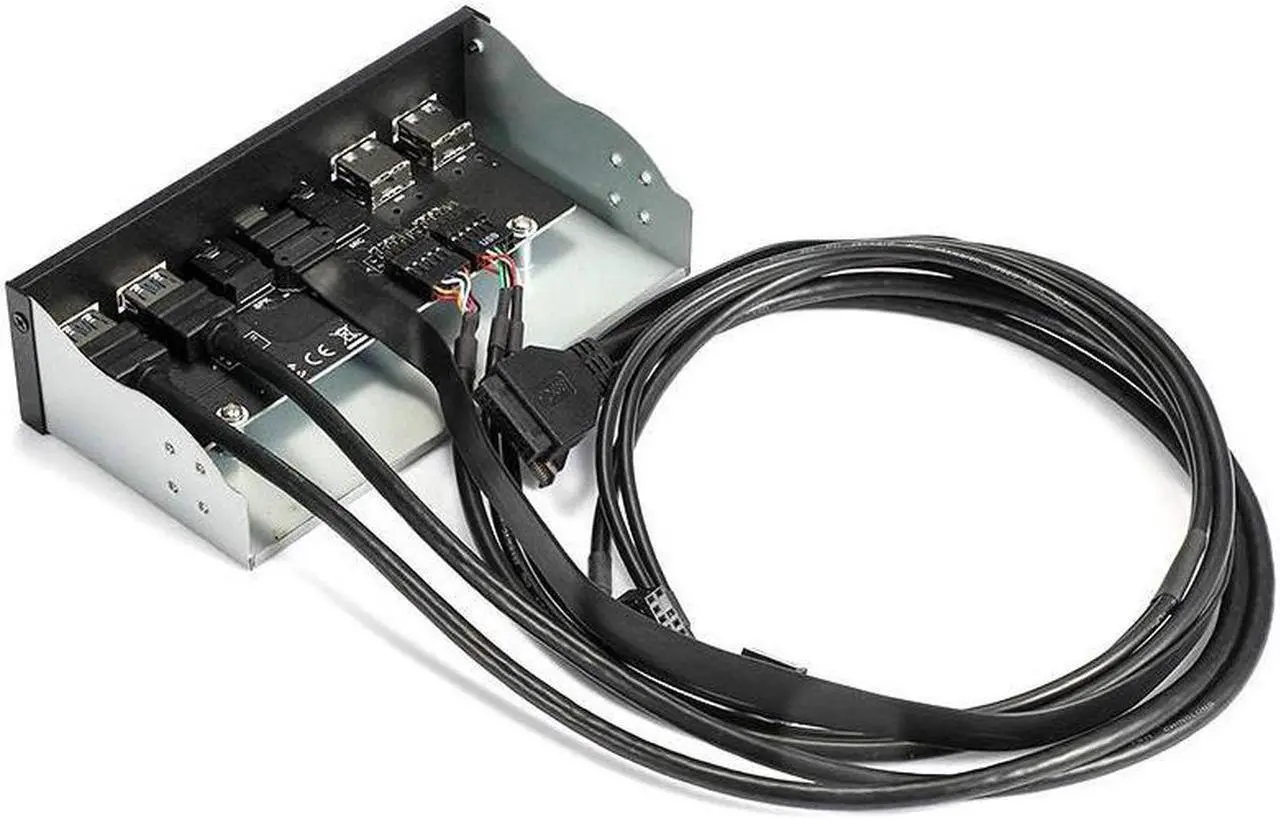 5.25 Inch Front Panel 5 Ports USB Hub w/ HD Audio Output Port ...