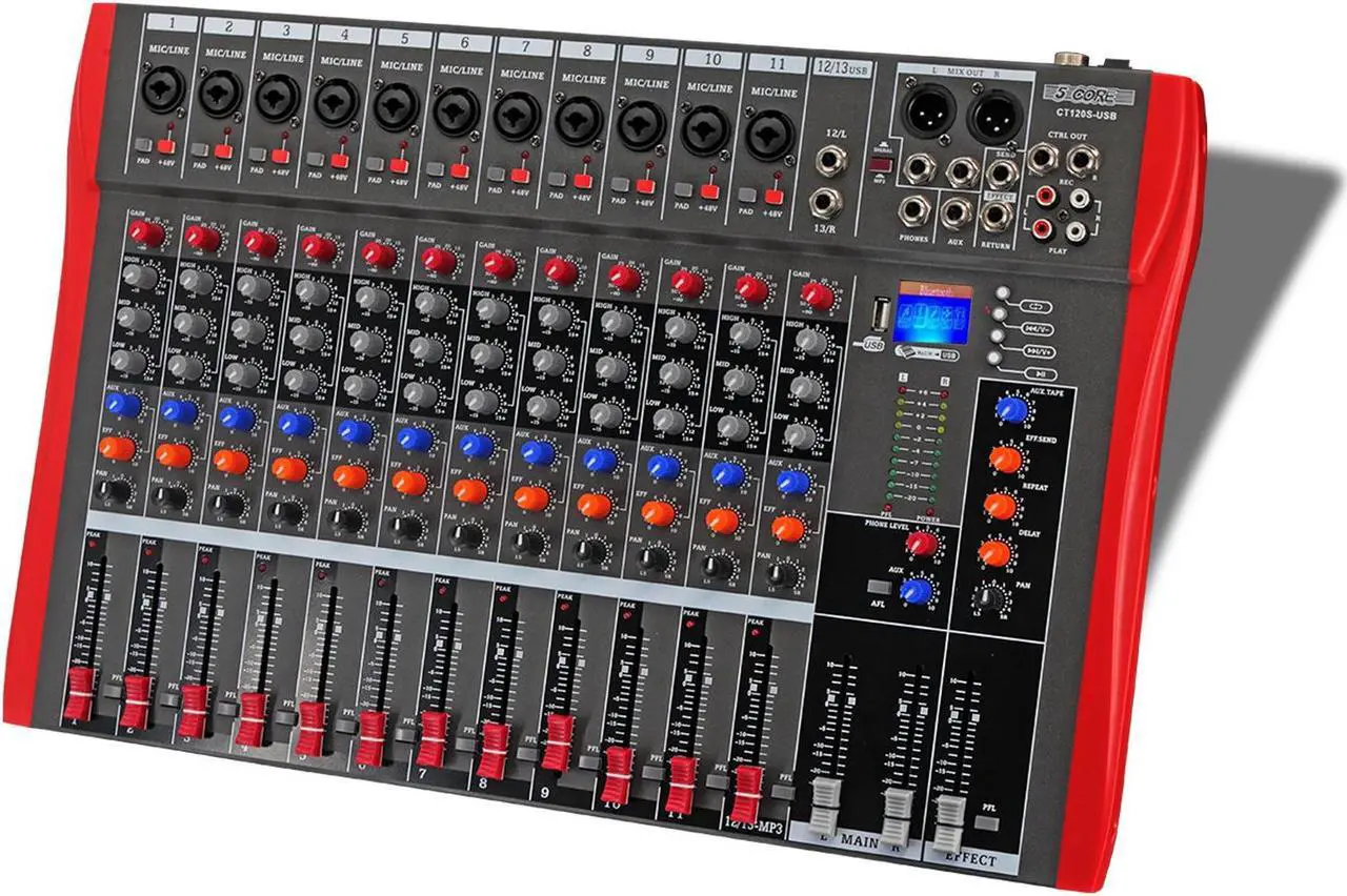 5 Core Inc. Audio Mixer DJ Equipment Digital Sound Board Karaoke XLR ...