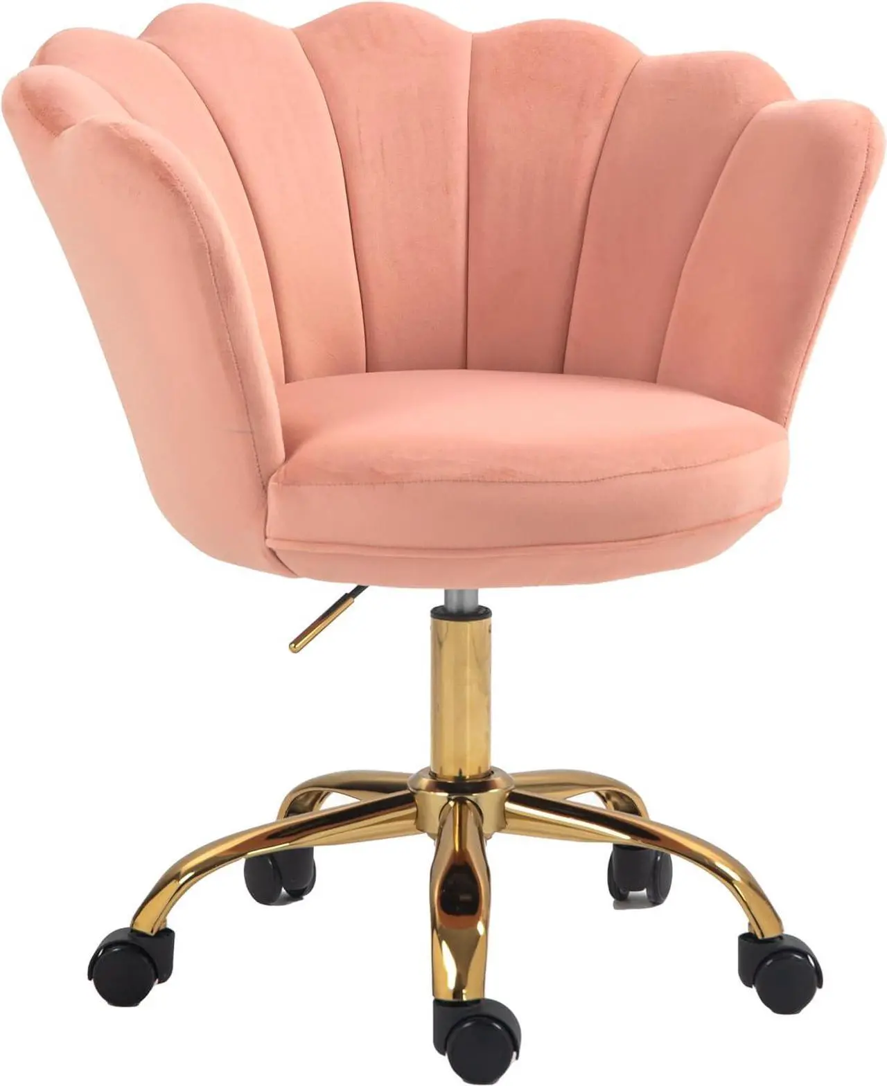 ZOBIDO Comfy Home Office Task Chair with Wheels, Cute Modern ...