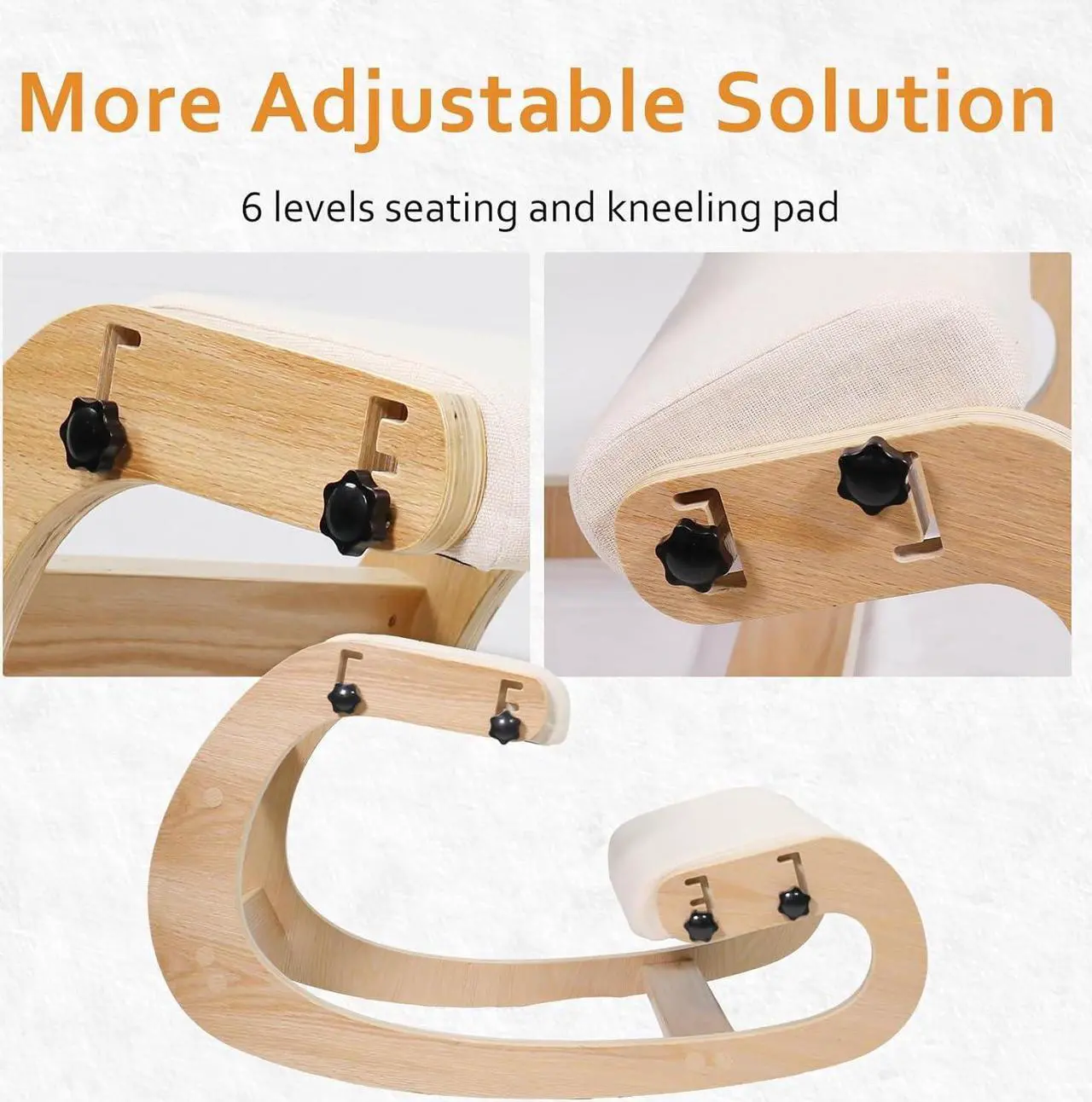 Adjustable Kneeling Chair - Ergonomic Posture Stool with Multiple ...