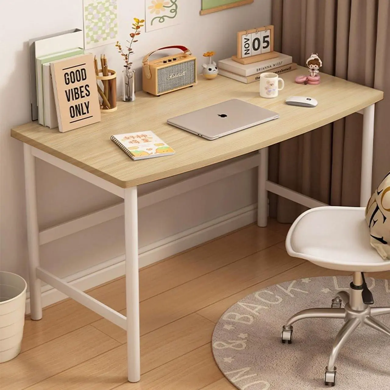 Small Computer Desk Simple Style Office Desk Study Work Table for Home ...