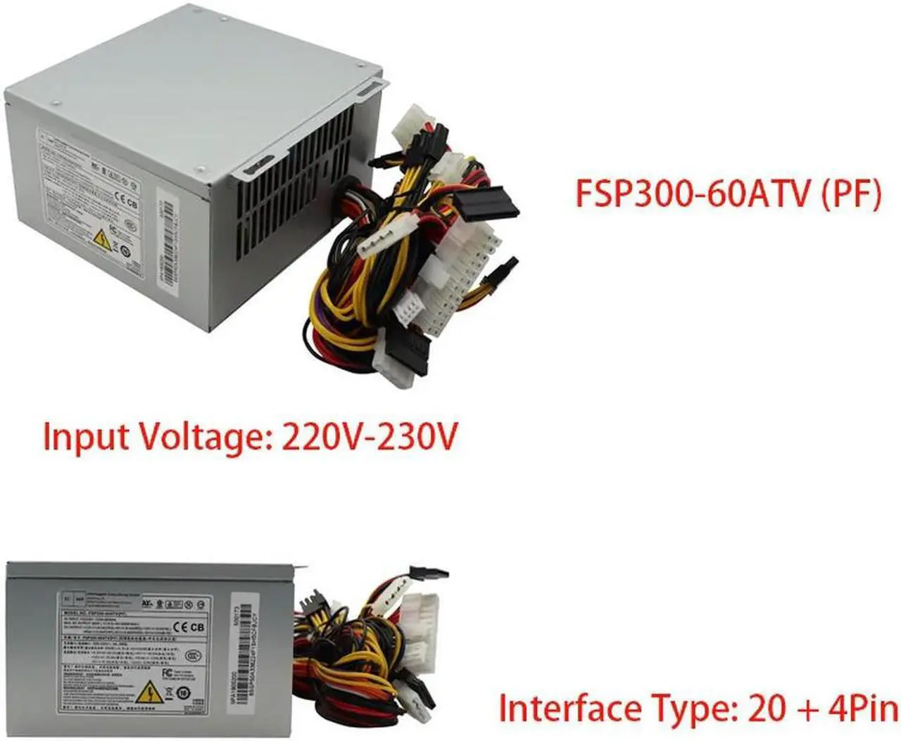 300W PSU Industrial Computer Power Supply FSP300-60ATV (PF) Power Supply Compatible With FSP300 ...