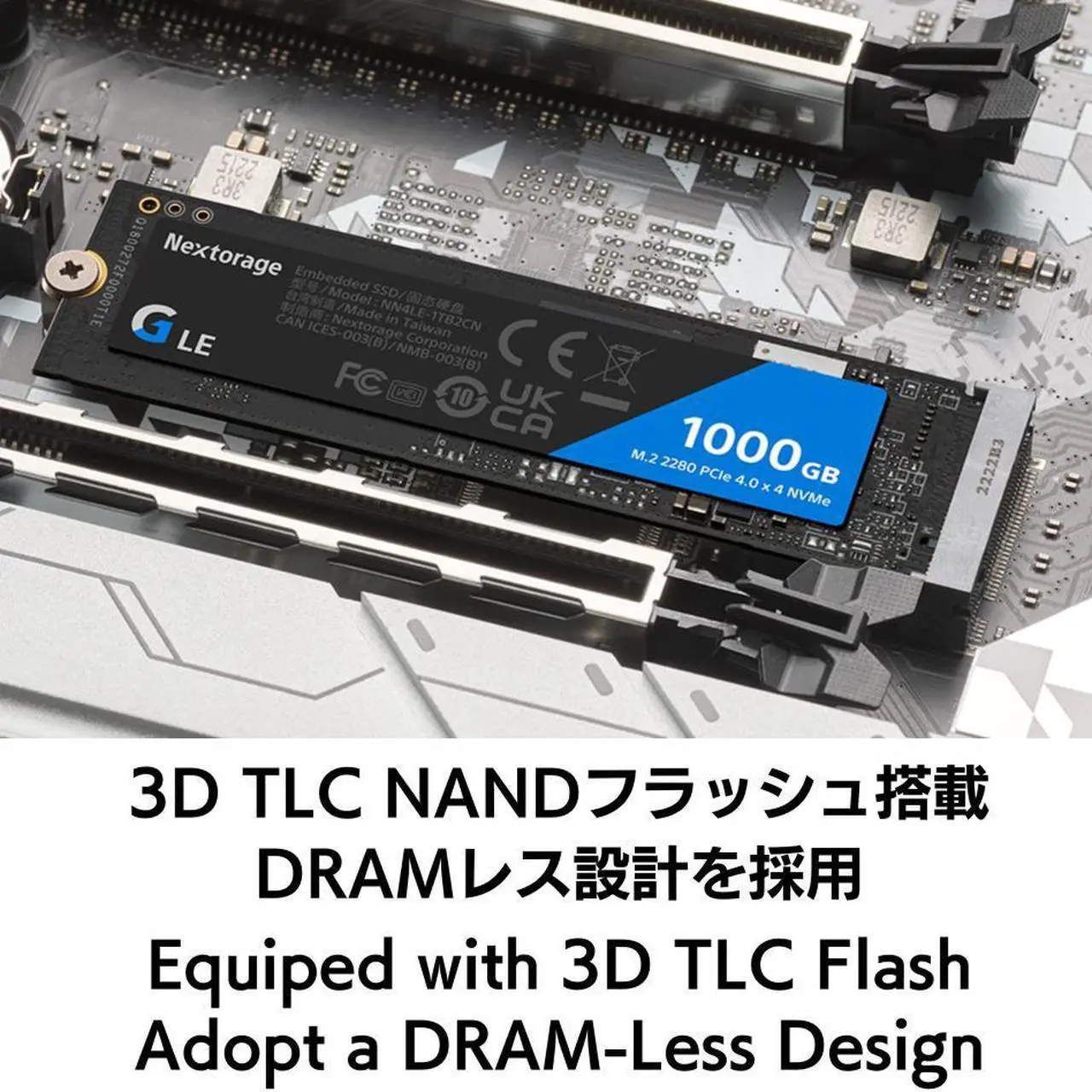 Nextorage Japan 1TB NVMe M.2 2280 PCIe Gen.4 Internal SSD Read Speed up to 7400MB/s Write Speed ...