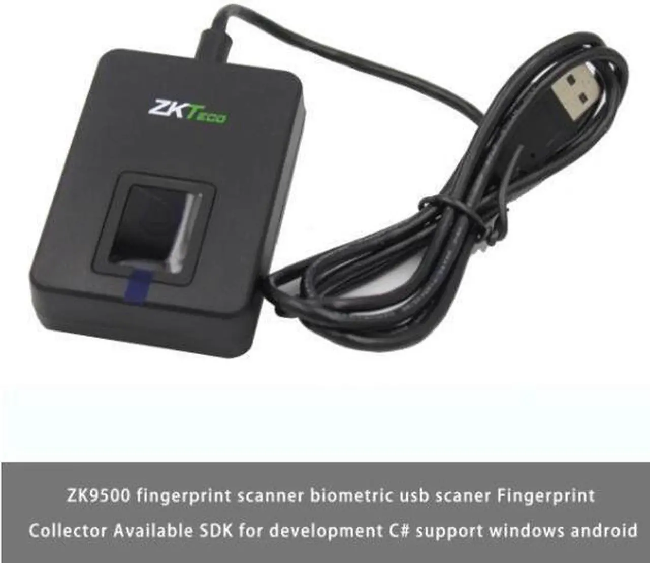 ZKTeco 500DPI ZK9500 LIVE10R Fingerprint Scanner Reader Sensor With USB ...