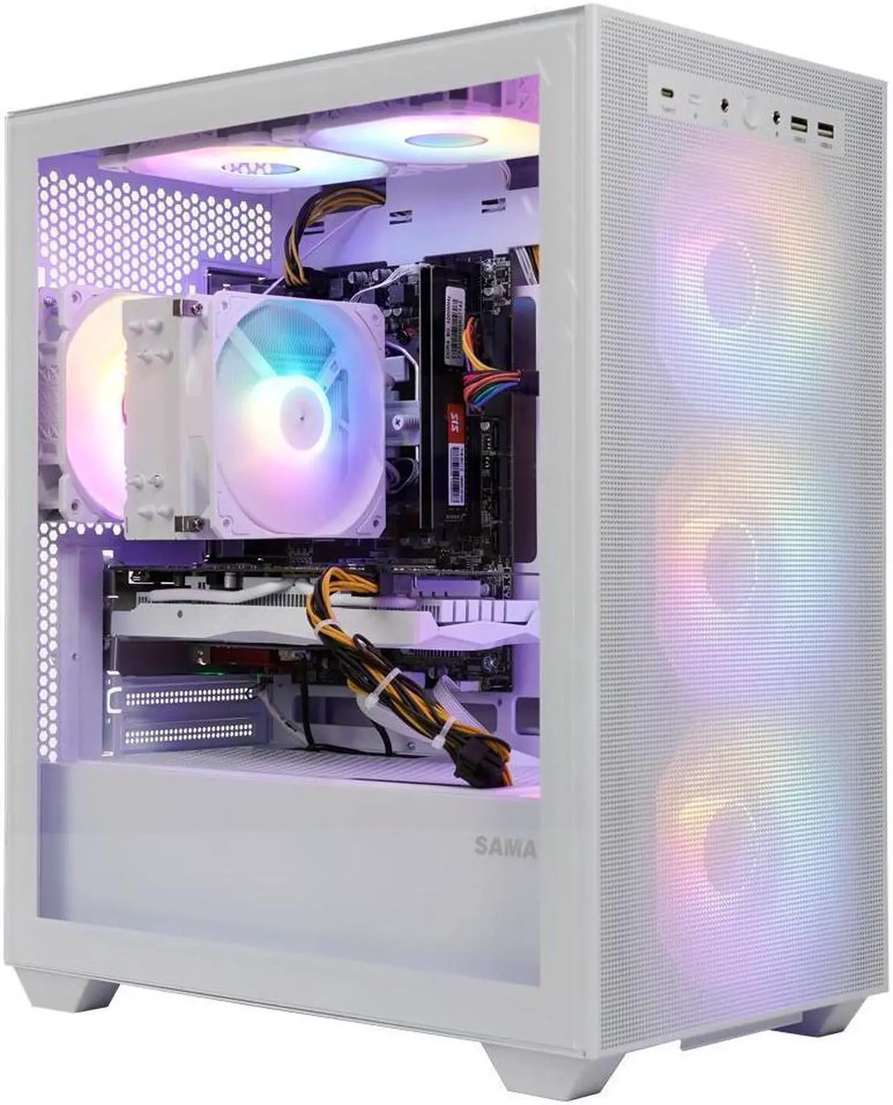 SEJISHI Gaming PC AMD Ryzen 5 5500 3.6GHz to 4.2GHz, NVIDIA GeForce RTX ...