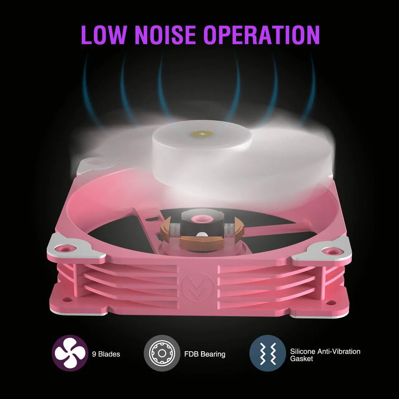 Vetroo V240 Pink Liquid CPU Cooler 240mm Addressable RGB & PWM Pump ...