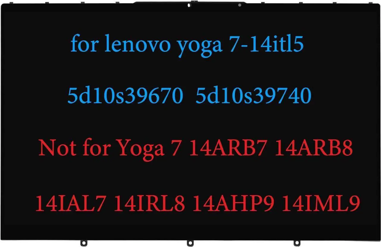 14" Replacement for Lenovo Yoga 7-14 7-14ITL5 7-14ACN6 7i-14ITL5 LCD ...