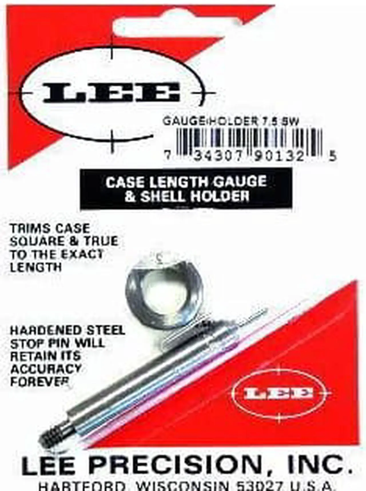 Lee Precision Case Length Gauge & Shell Holder 7.5mm Swiss 90132 ...