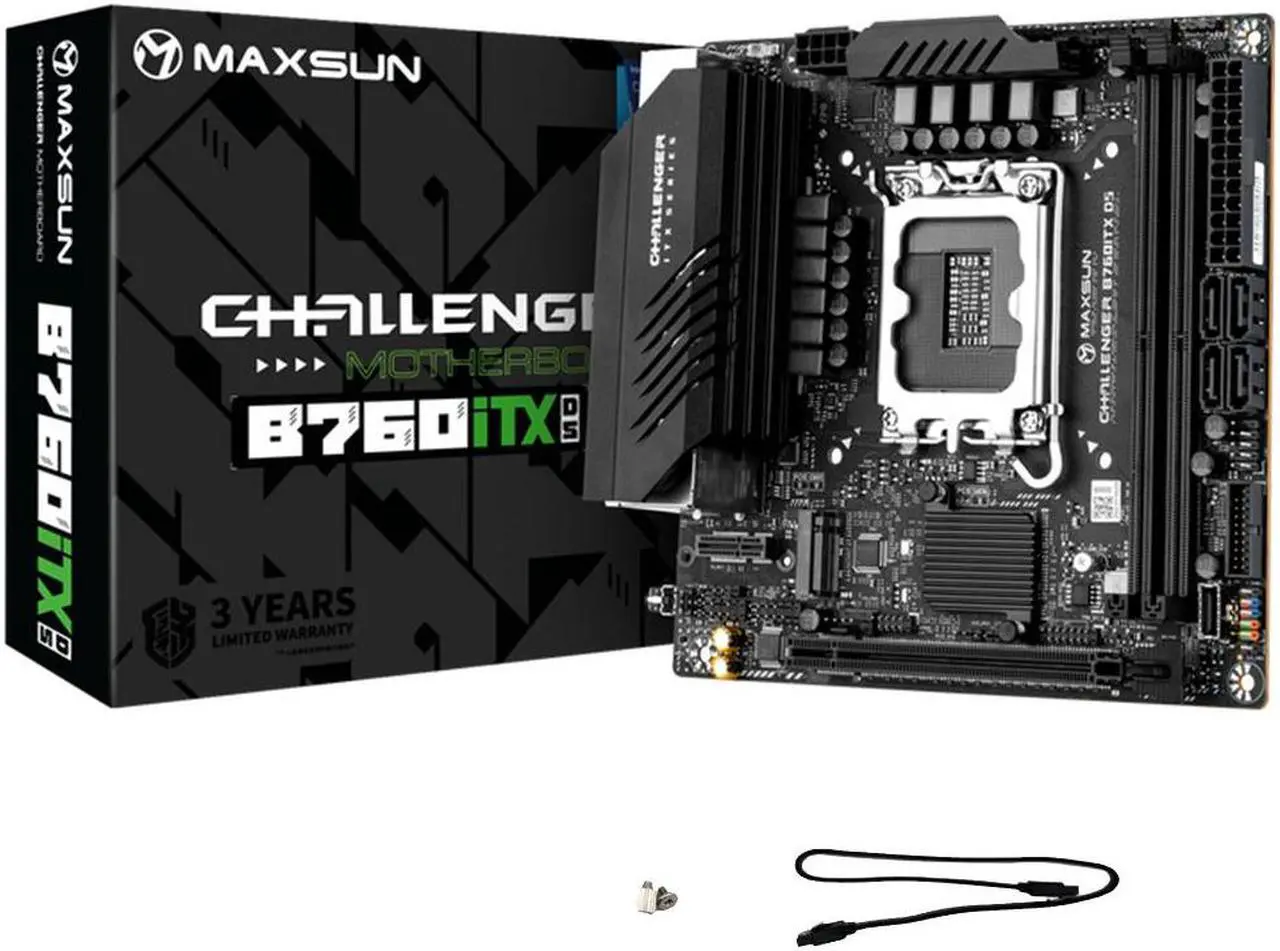 MAXSUN B760M ITX Motherboard LGA1700 DDR5 64GB Supports intel 14th 13th ...