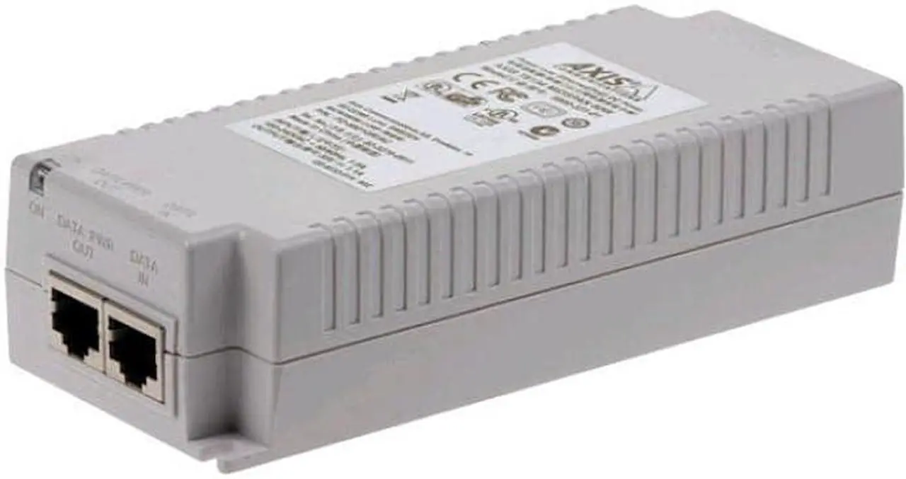 Axis Communications 5900-334 T8134 Midspan, PoE Injector, 60W, White ...