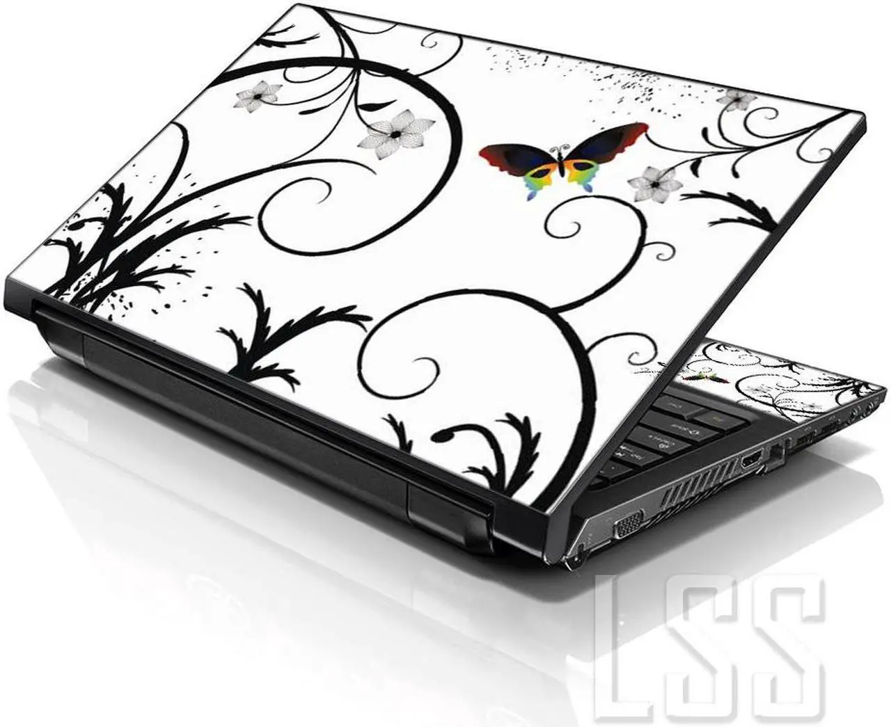LSS 17 17.3 Inches Laptop Notebook Skin Sticker with 2 Wrist Pads ...