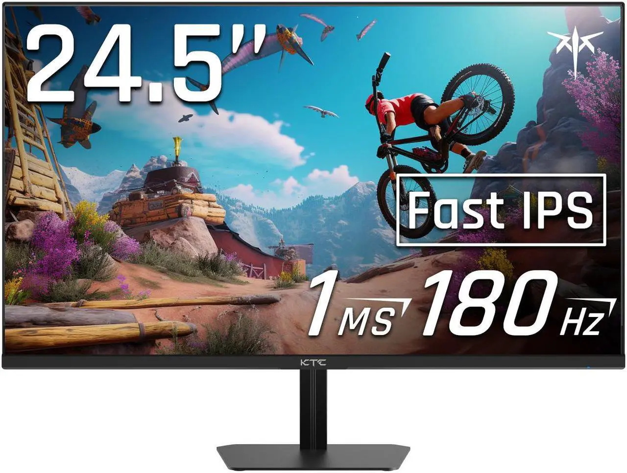 KTC 25 Inch FHD 180Hz Gaming Monitor, 1080P Fast IPS Frameless Computer ...