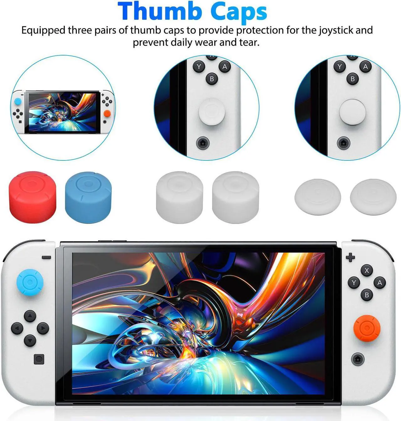 10-in-1 Accessories Bundle for Nintendo Switch OLED - Protection ...