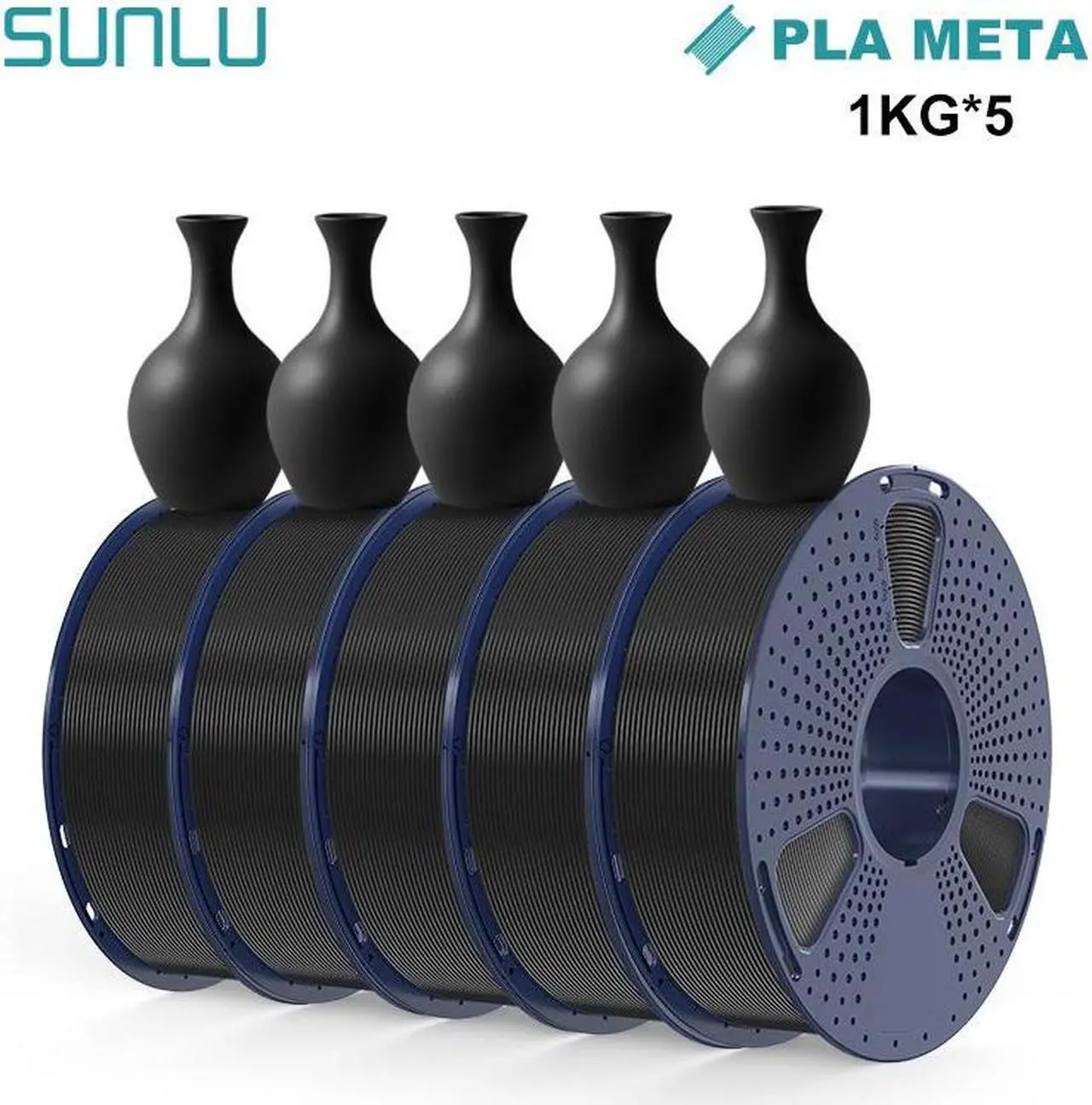 SUNLU 3D Printer Filament, Neatly Wound PLA Meta Filament 1.75mm ...
