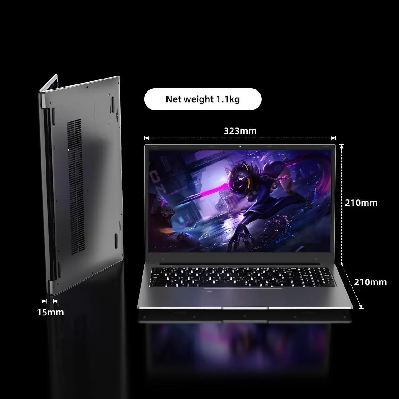 JSHIX Laptop Windows 11 Pro , 15.6" FHD(1920 x 1080) IPS Display,Intel ...