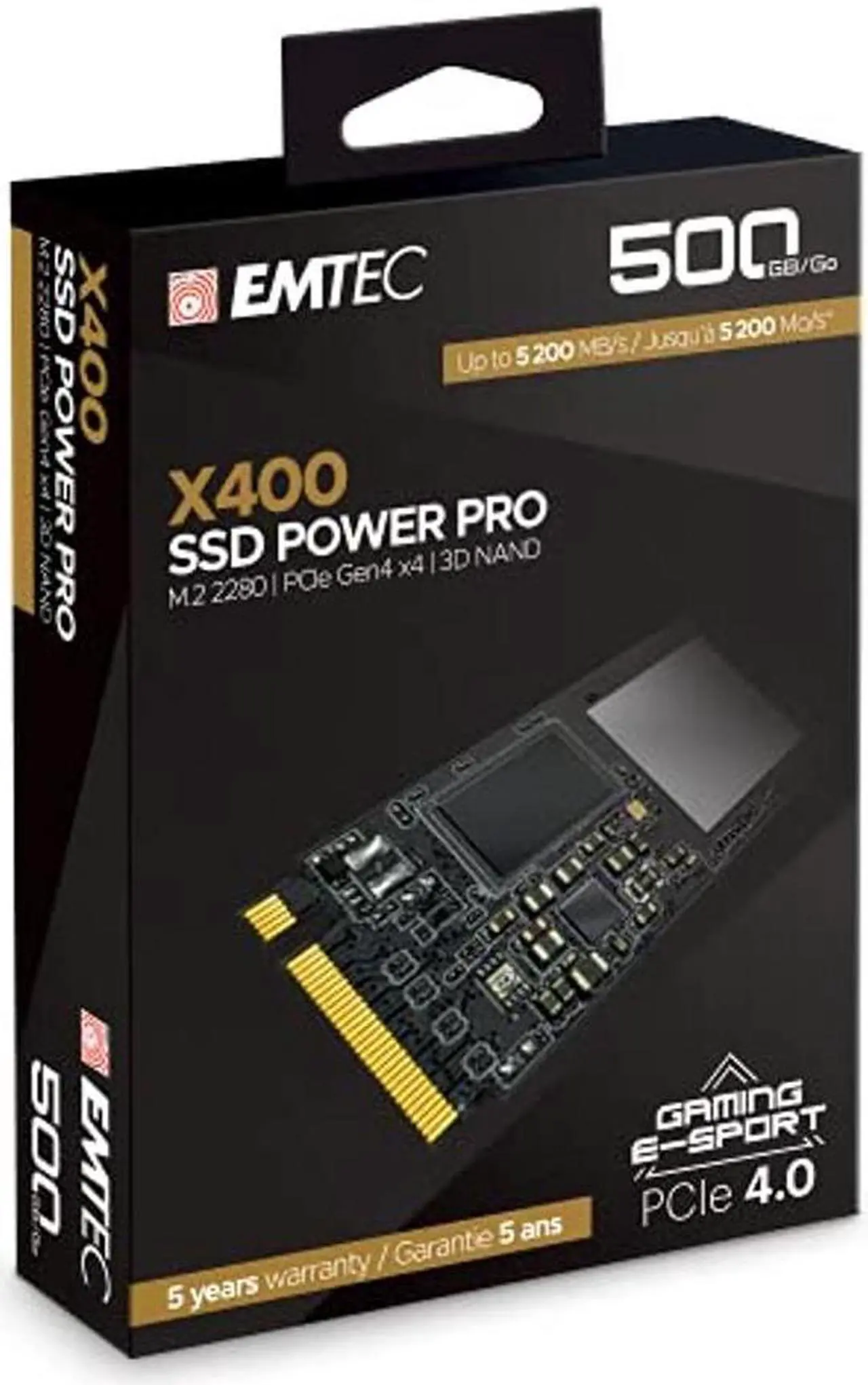 Emtec 500GB X400 Power Pro M.2 2280 PCIe Gen 4.0 x4 Internal Solid ...