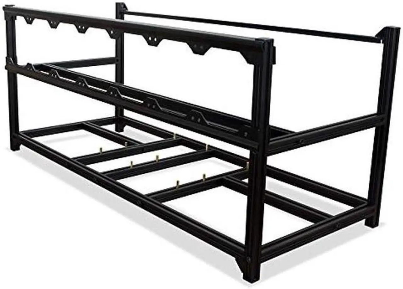 Kingwin Miner Rig Case Aluminum W/6 or 8 GPU Mining Stackable Frame ...