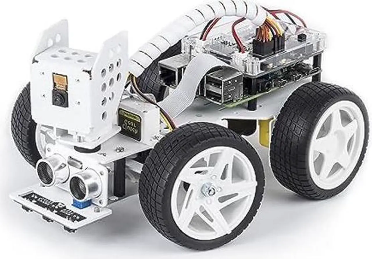SunFounder Smart Video Robot Car Kit for Raspberry Pi, Python/Blockly ...