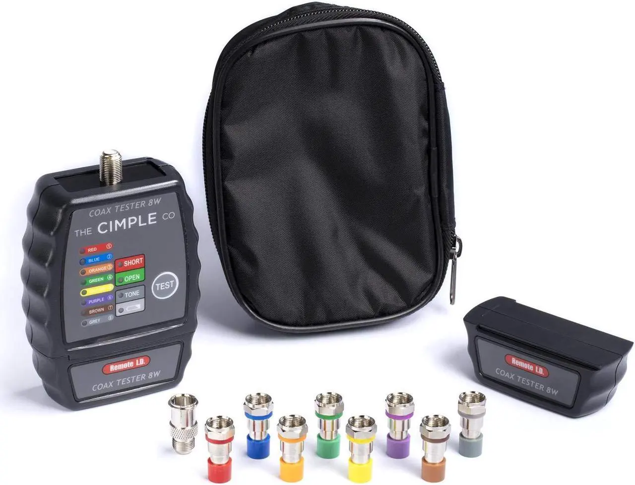 8 Port Coax Cable Mapper, Tester, Tracer, and Toner - Commercial Grade ...