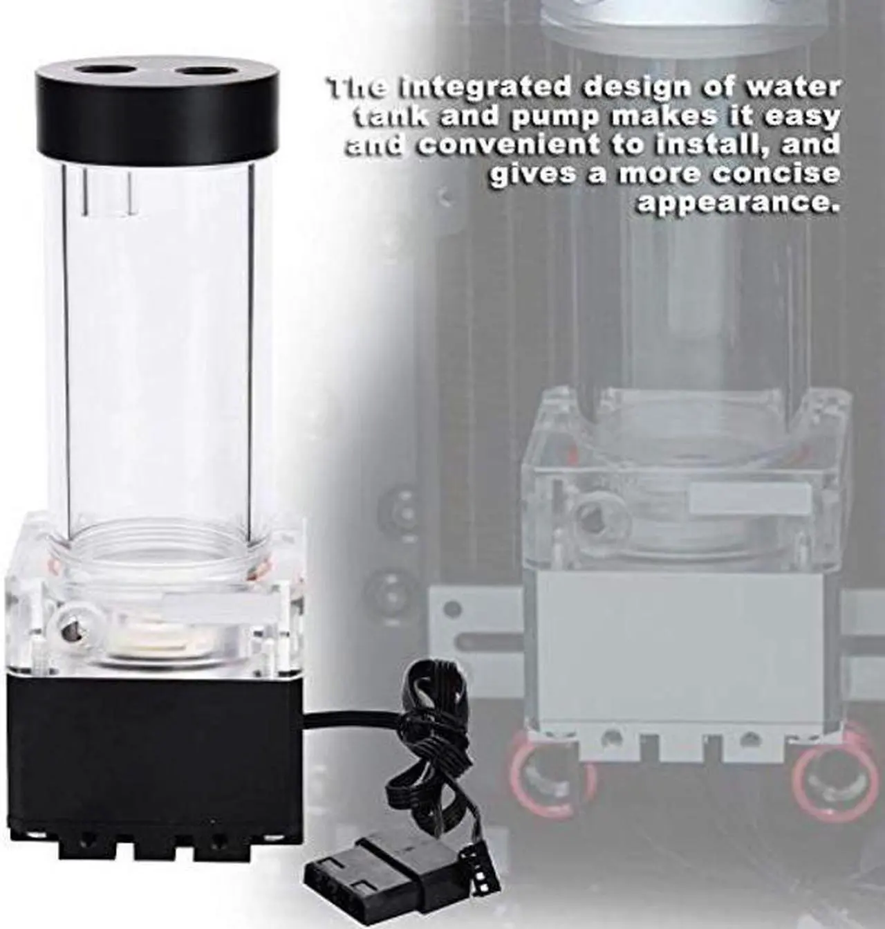 800L/H 8W 7V Water Cooling Pump Tank with 4 Meters Pump Head & LED ...