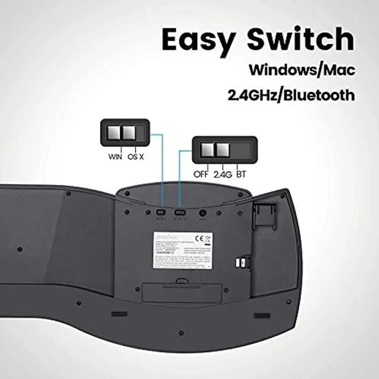 Ergonomic Bundle Special!! PERIBOARD-612 Wireless Ergonomic Keyboard ...