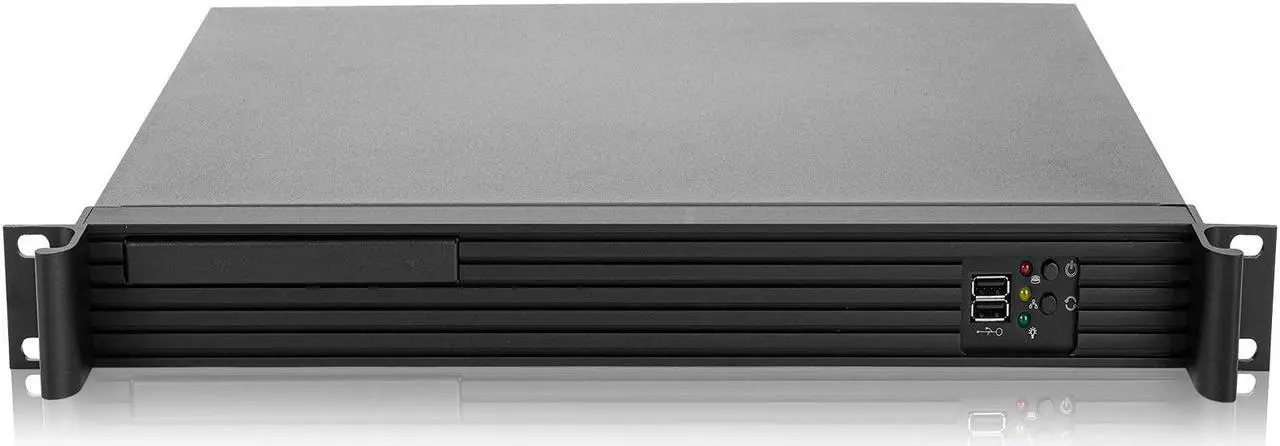 RackChoice 1U Rackmount Server Chassis 12.1" Depth Support Mini-itx M/B ...