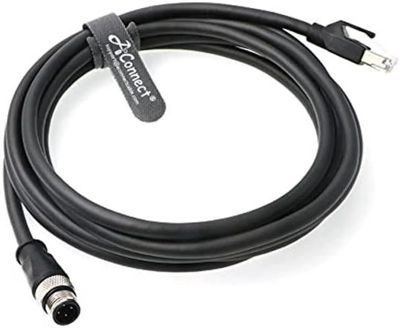 AConnect D-Code Cable M12 4 Pin Male to RJ45 Male Cat5e High Flex ...