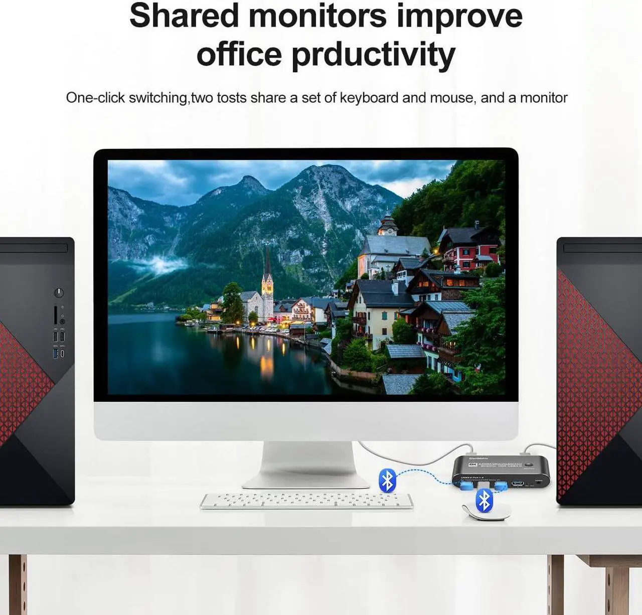 Kvm Switch displayport 1 Monitors 2 Computers 165hz 2 Port kvm Switch ...
