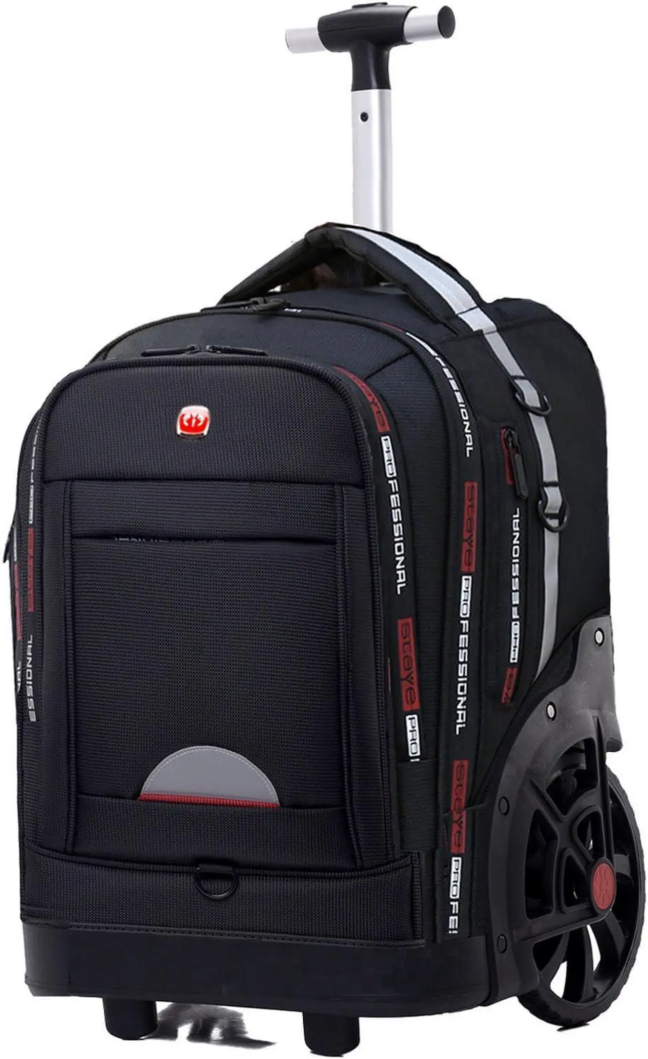 PISKGODSF 45 L Rolling Backpack for Adults with Wheels, Travel Backpack ...