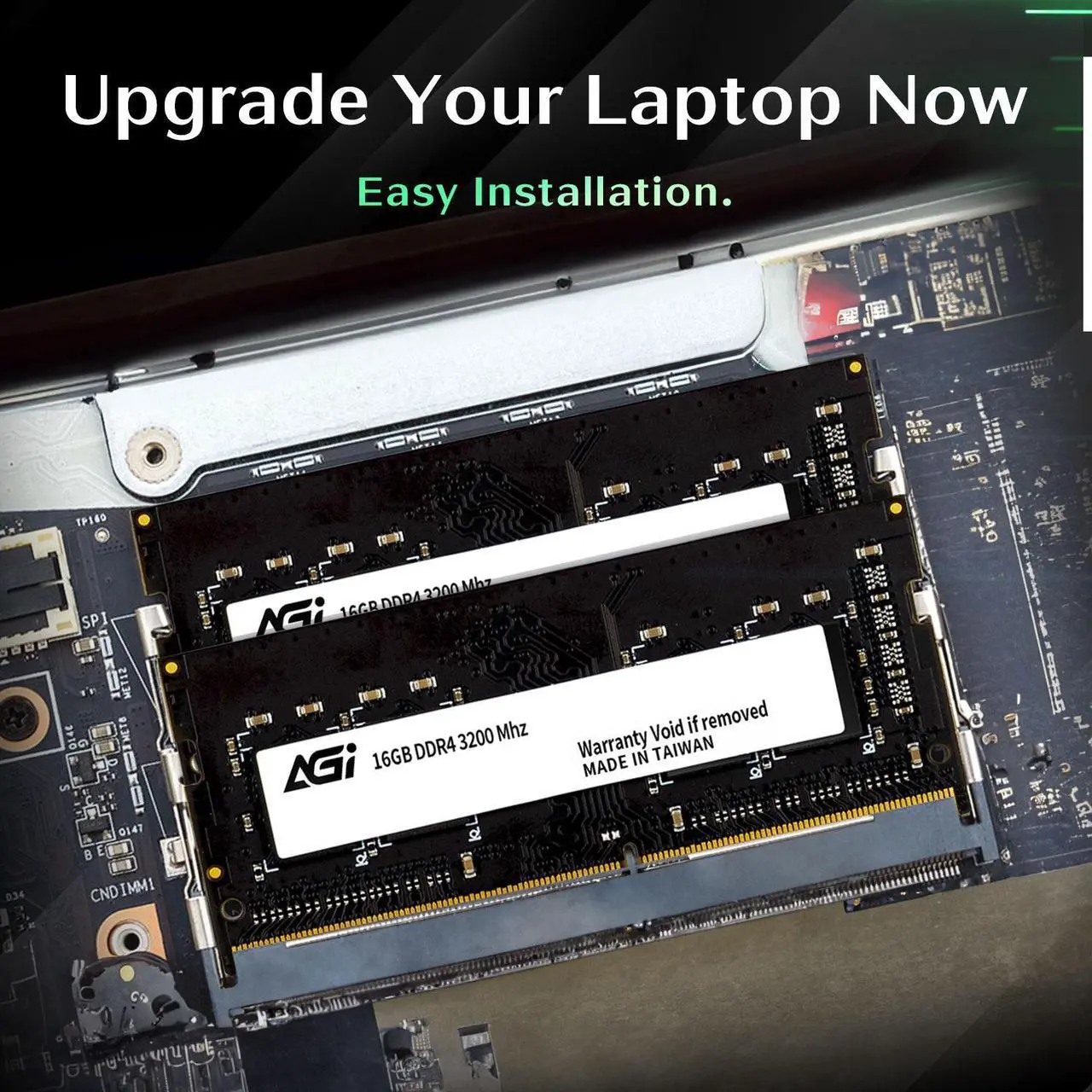 AGI SD138 16GB DDR4 SO-DIMM 3200MHz CL22, 260-pin for Computer Memory ...