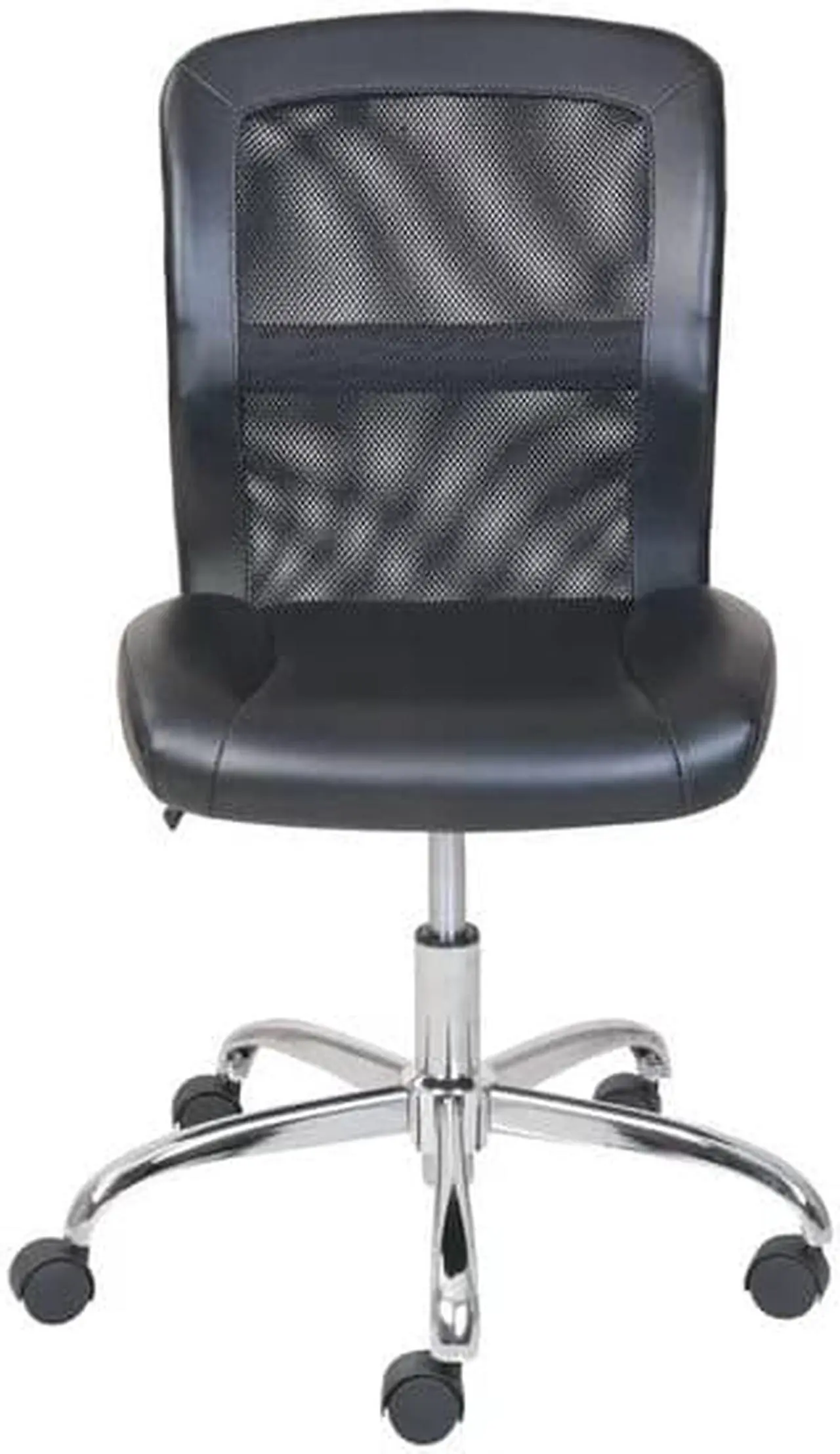 Mid-Back, Vinyl Mesh Task Office Chair, Black - Newegg.com