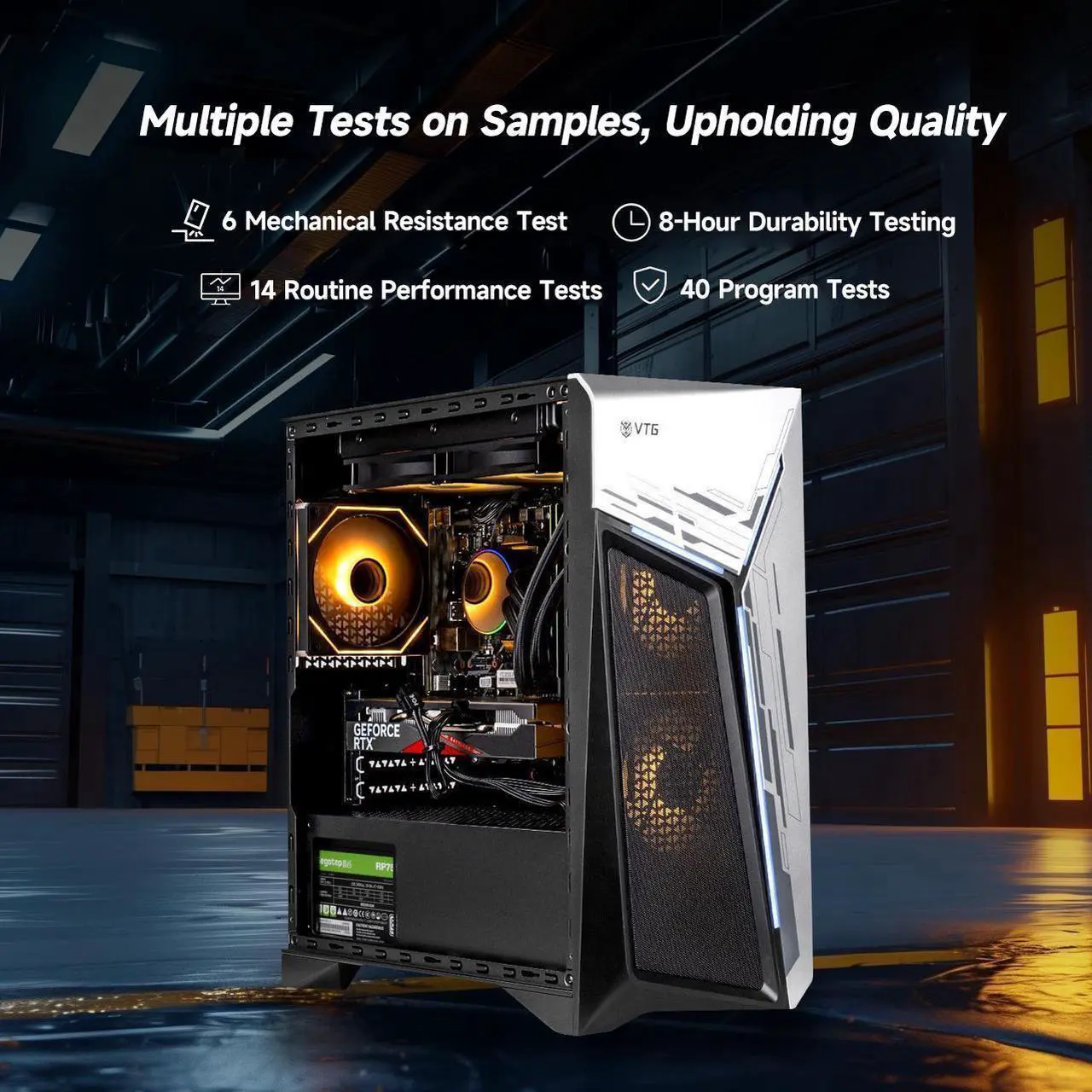 VTG Gaming Desktop PC , Ryzen7 5700X, NVIDIA RTX4060 8G , 32GB DDR4 1TB ...