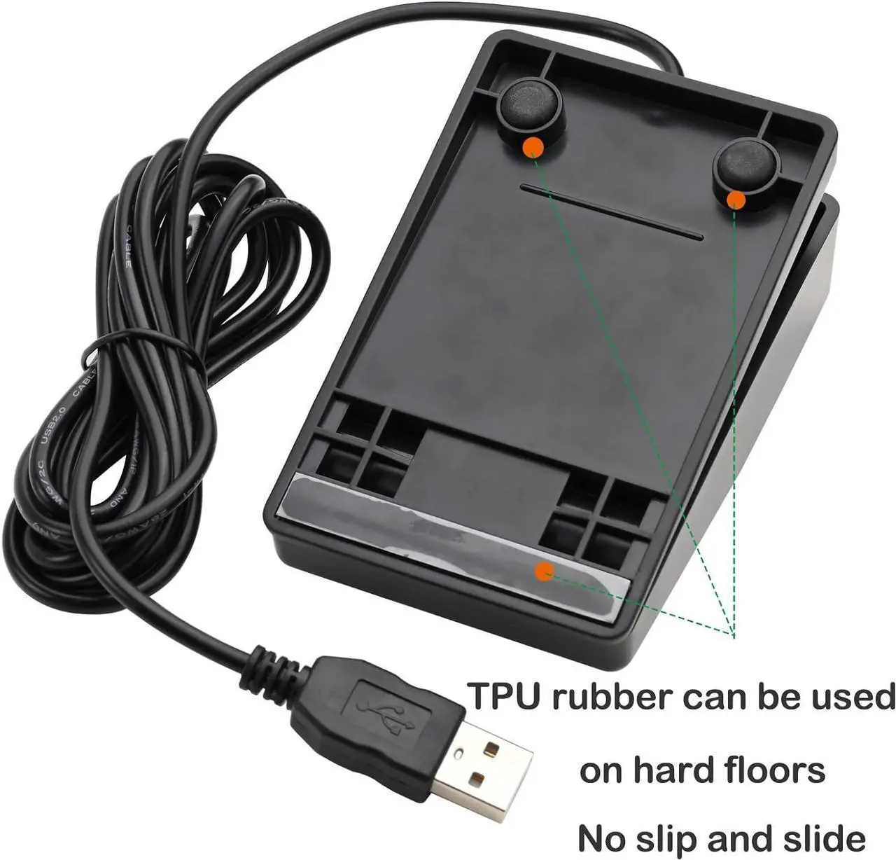 iKKEGOL USB Foot Pedal, USB Single Foot Switch Game Control, One Key ...