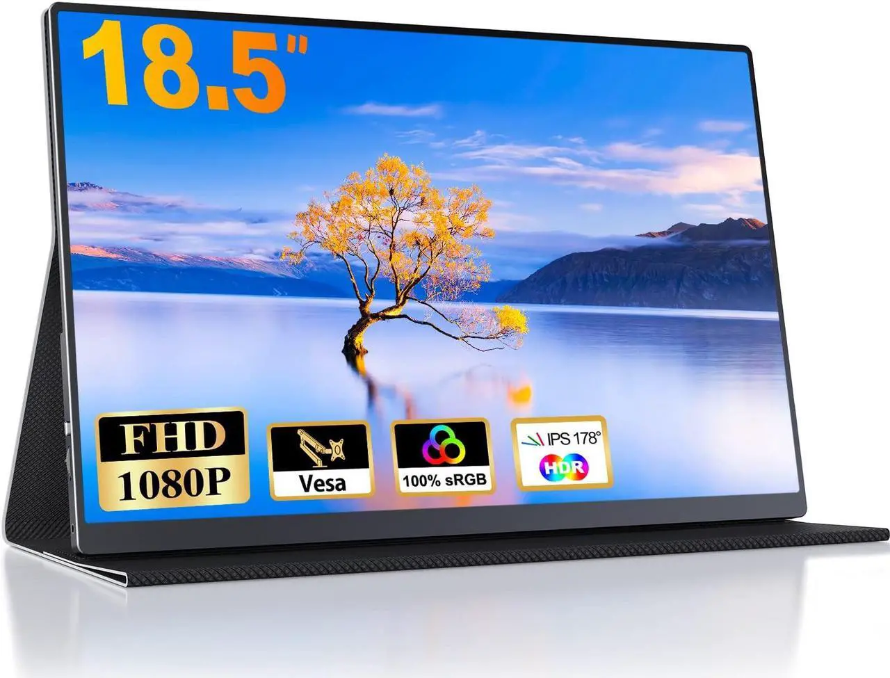 Refurbished: NEWSOUL 18.5 Inch Portable Monitor for Laptop, FHD 1080P ...