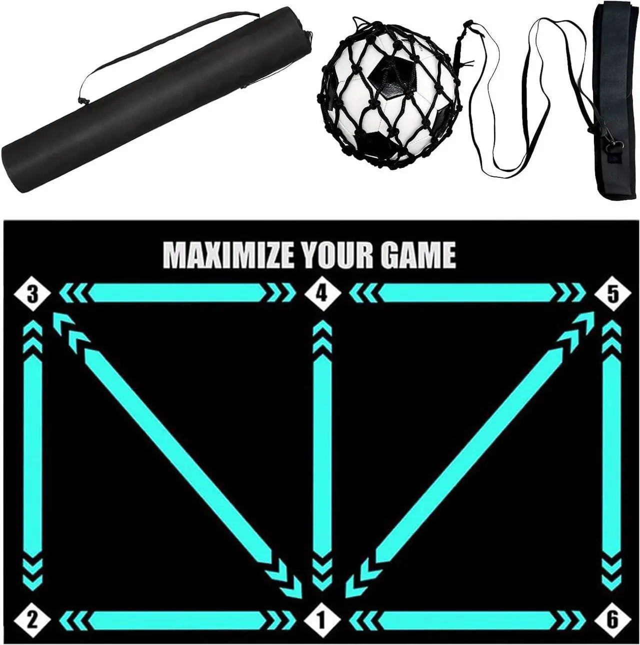 Football Footstep Training Mat, Soccer Training Mat 35 * 24IN, Soccer ...