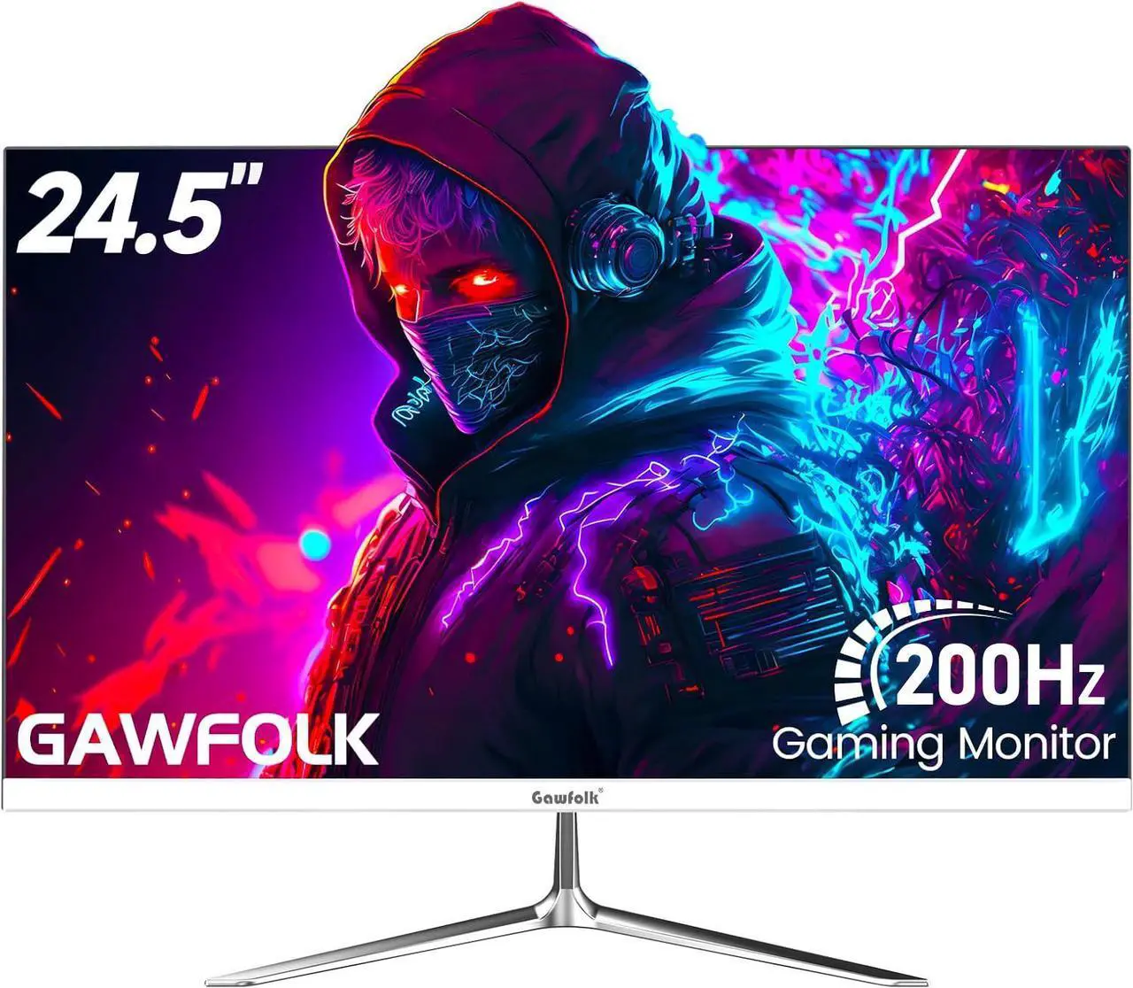 Gawfolk GF240AB 24.5-Inch Gaming Monitor, 180HZ/200HZ Computer Monitor ...