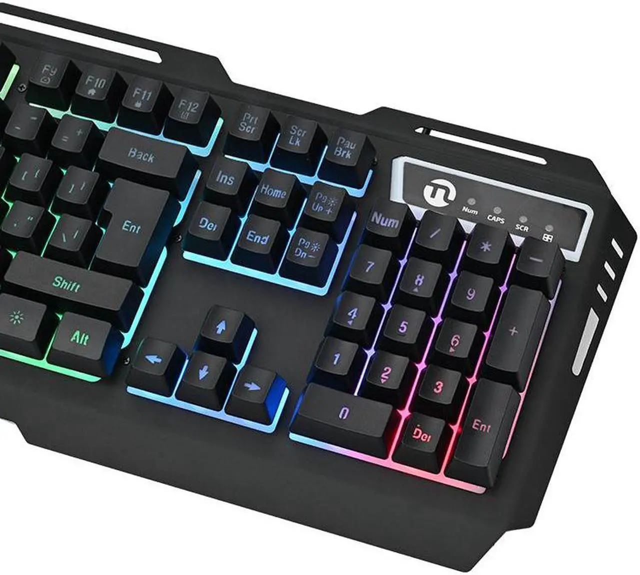 Ningmei HK11 Silver Wired Rgb Pc Gaming Keyboard 104 Key Quiet Low ...