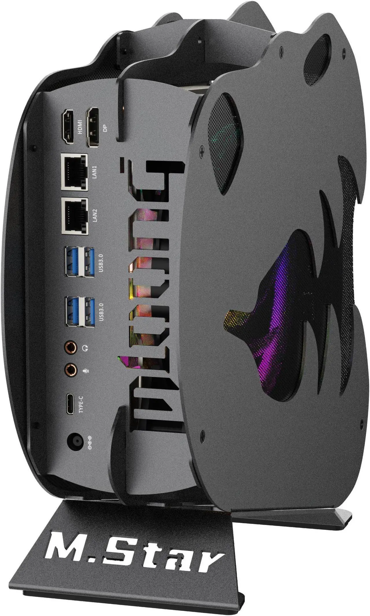 MLOONG MINI Gaming PC AMD Ryzen 7 7735H Up to 4.75GHz,8C/16T, RX 6600M ...