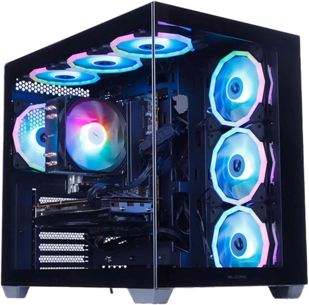 MLOONG Darkness Dragon Gaming PC,AMD Ryzen 7 5700X3D 4.1 GHz,GeForce ...