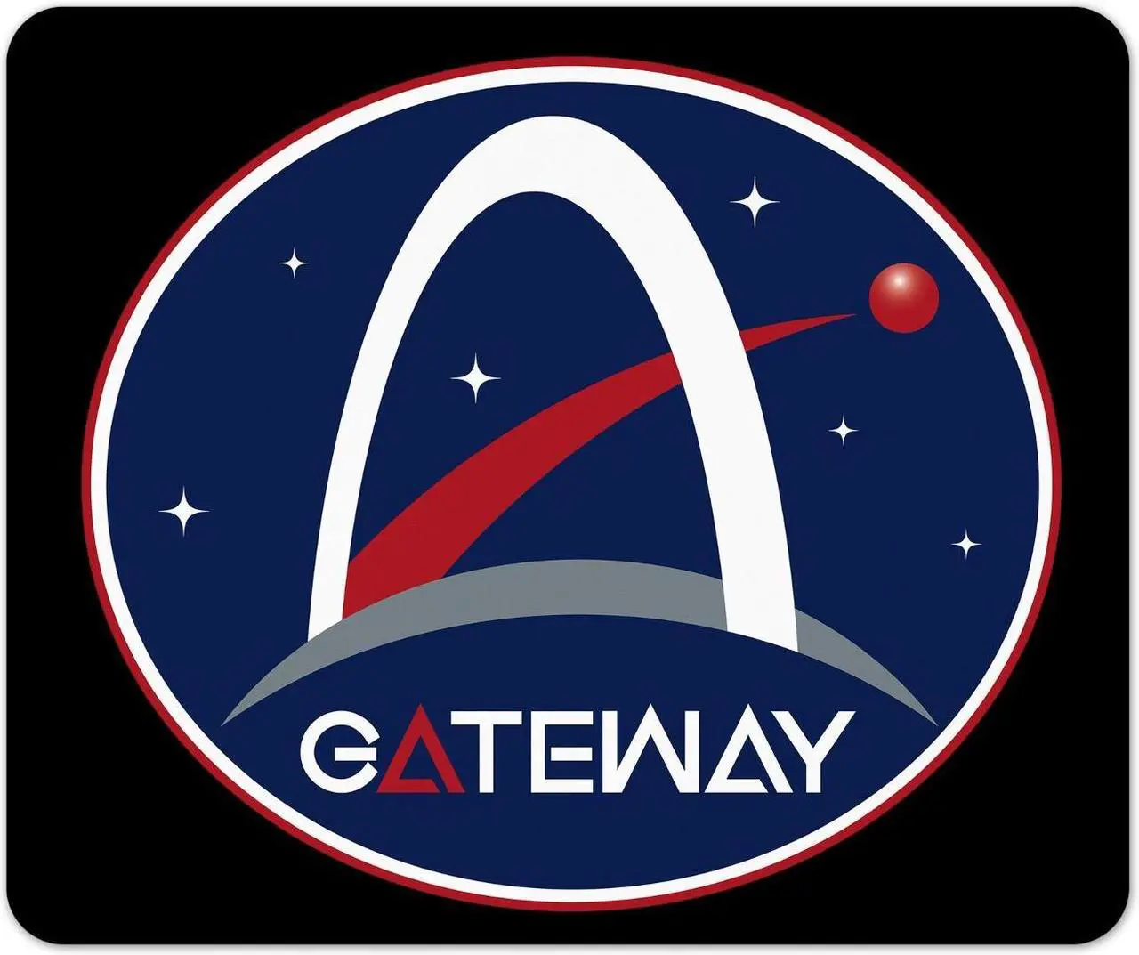 NASA Gateway Lunar Orbit Space Station Logo Mouse Pad 1/4 Thick ...