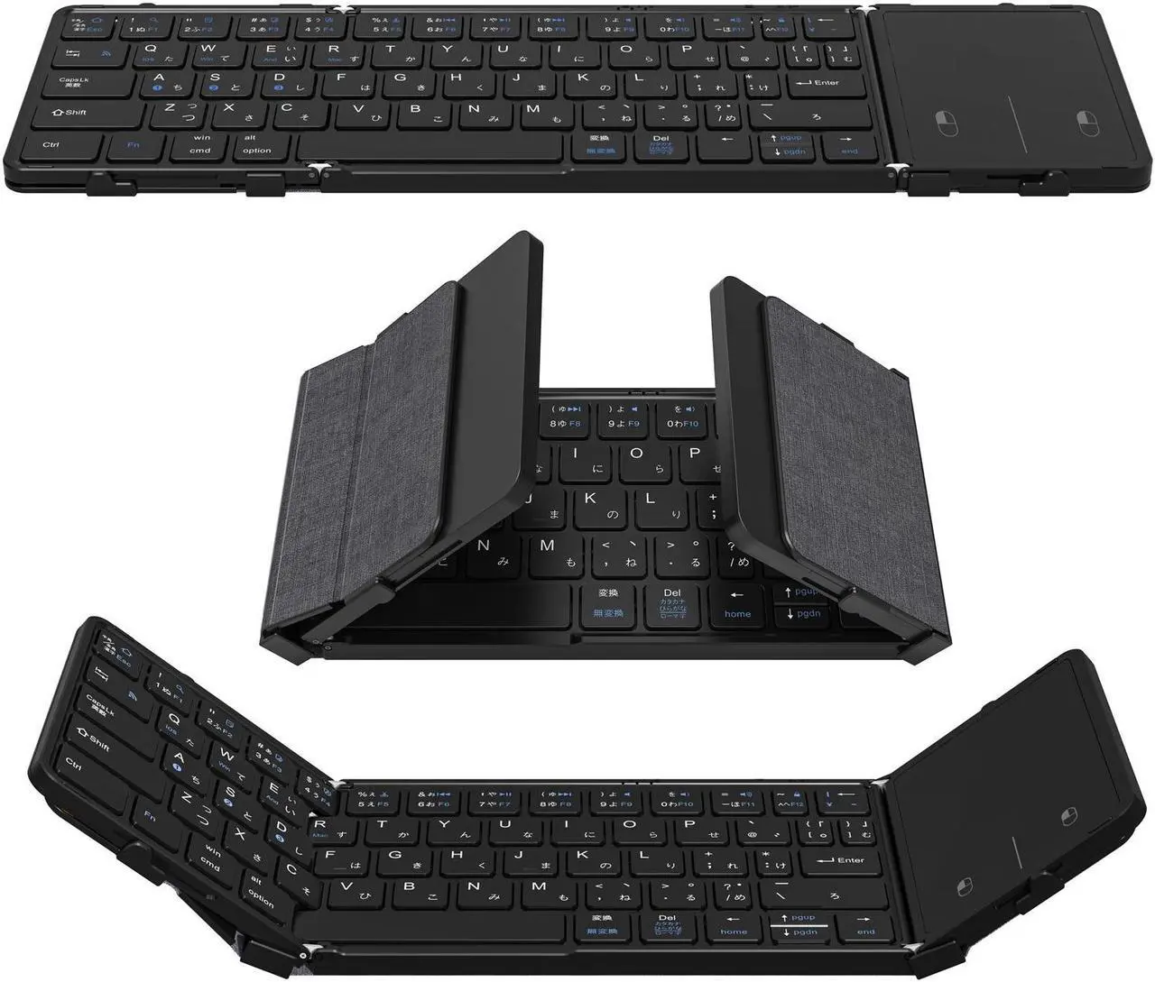 FANTECH B1053 Tri-Folding Bluetooth wireless Keyboard with Touchpad,64 ...
