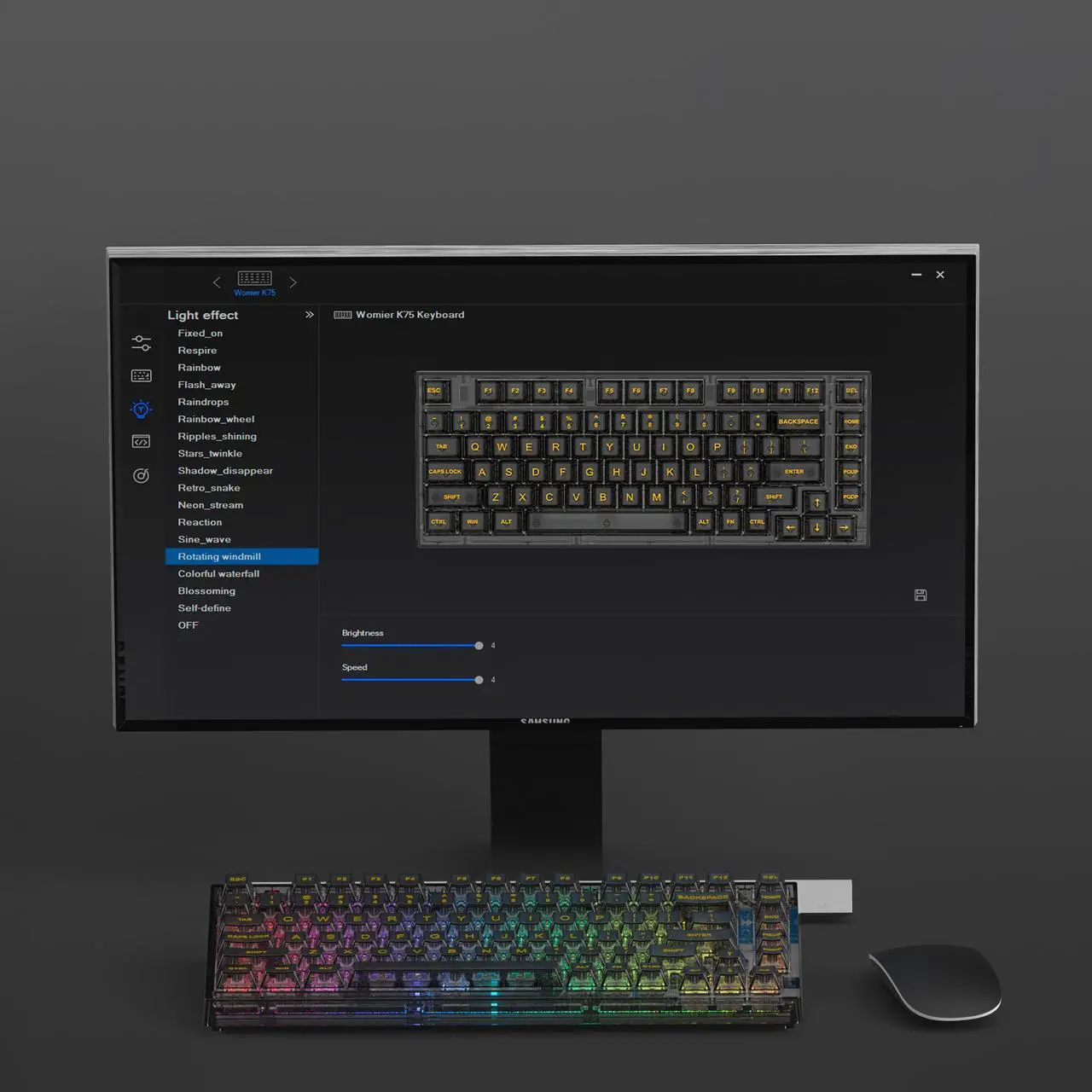 Womier S-K75 75% Custom Keyboard - Transparent Gaming Keyboard, Hot ...