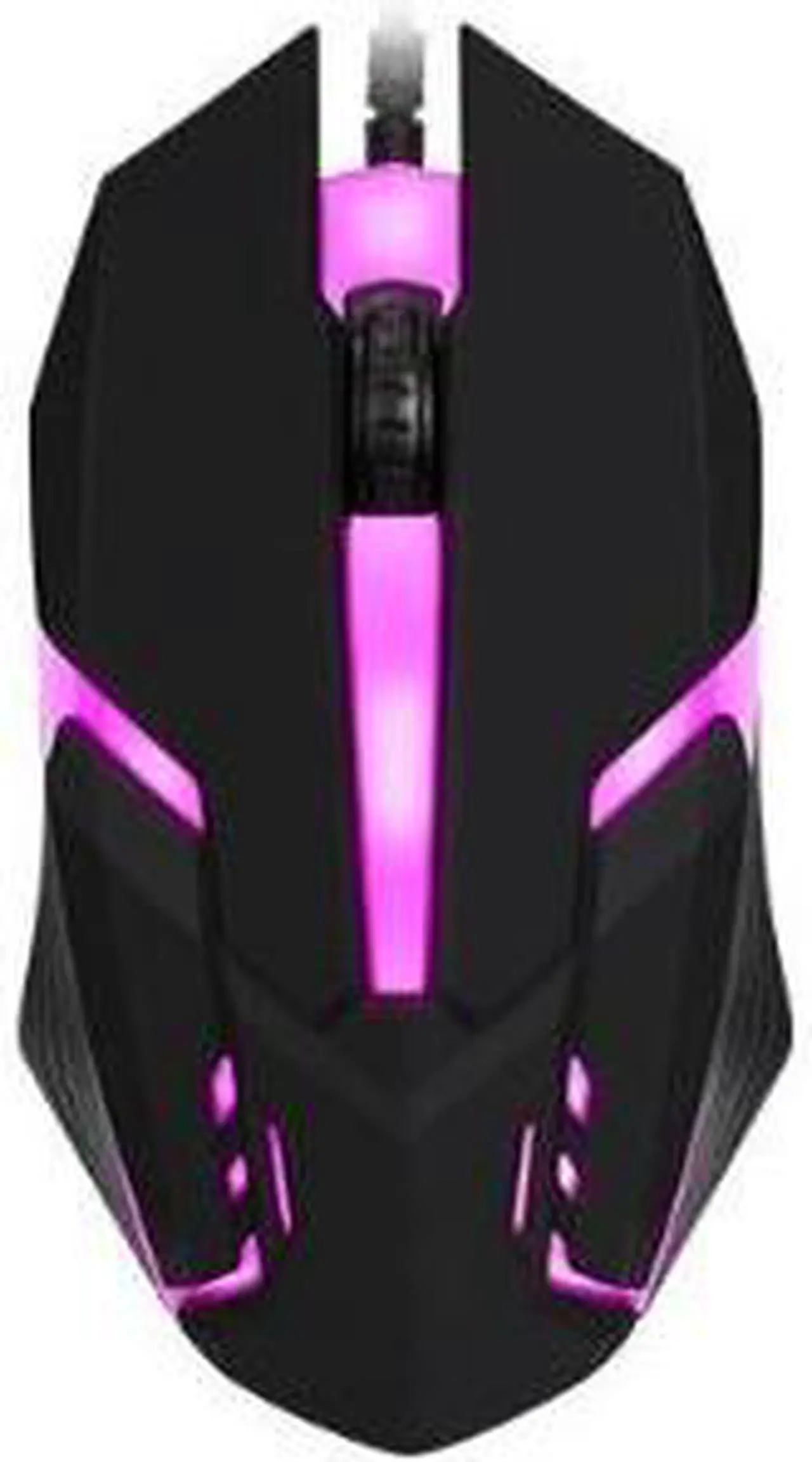 MO20 Wired Mouse Colourful LED Light Universal Mouse Black USB Wired ...
