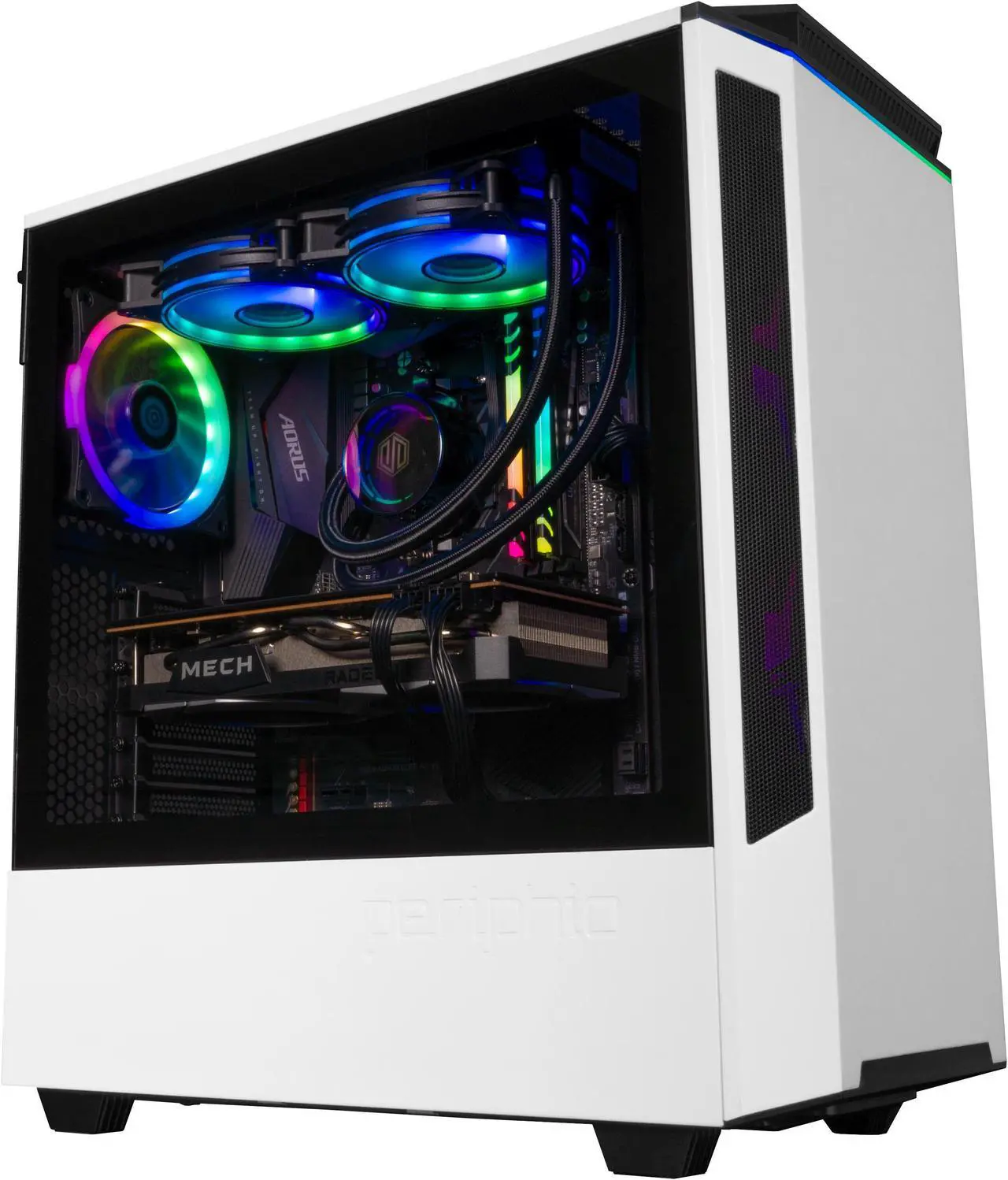 Periphio Nova Prebuilt Gaming PC - VR Ready | Liquid Cooled AMD Ryzen 5 ...