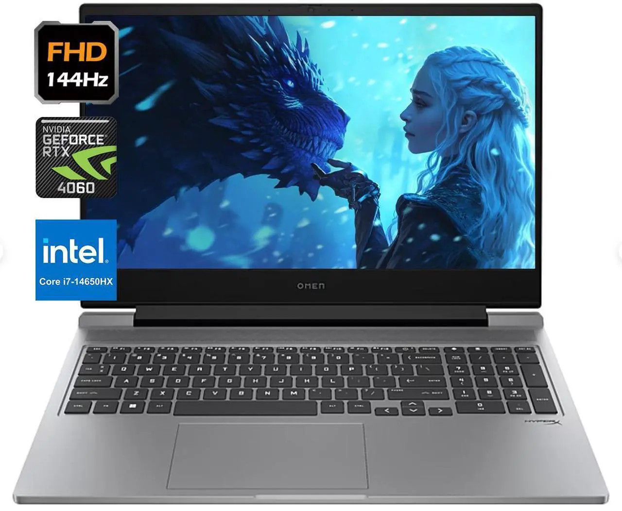HP Omen Gaming 16.1" FHD 144Hz NVIDIA RTX 4060 G-SYNC Intel core i7 ...