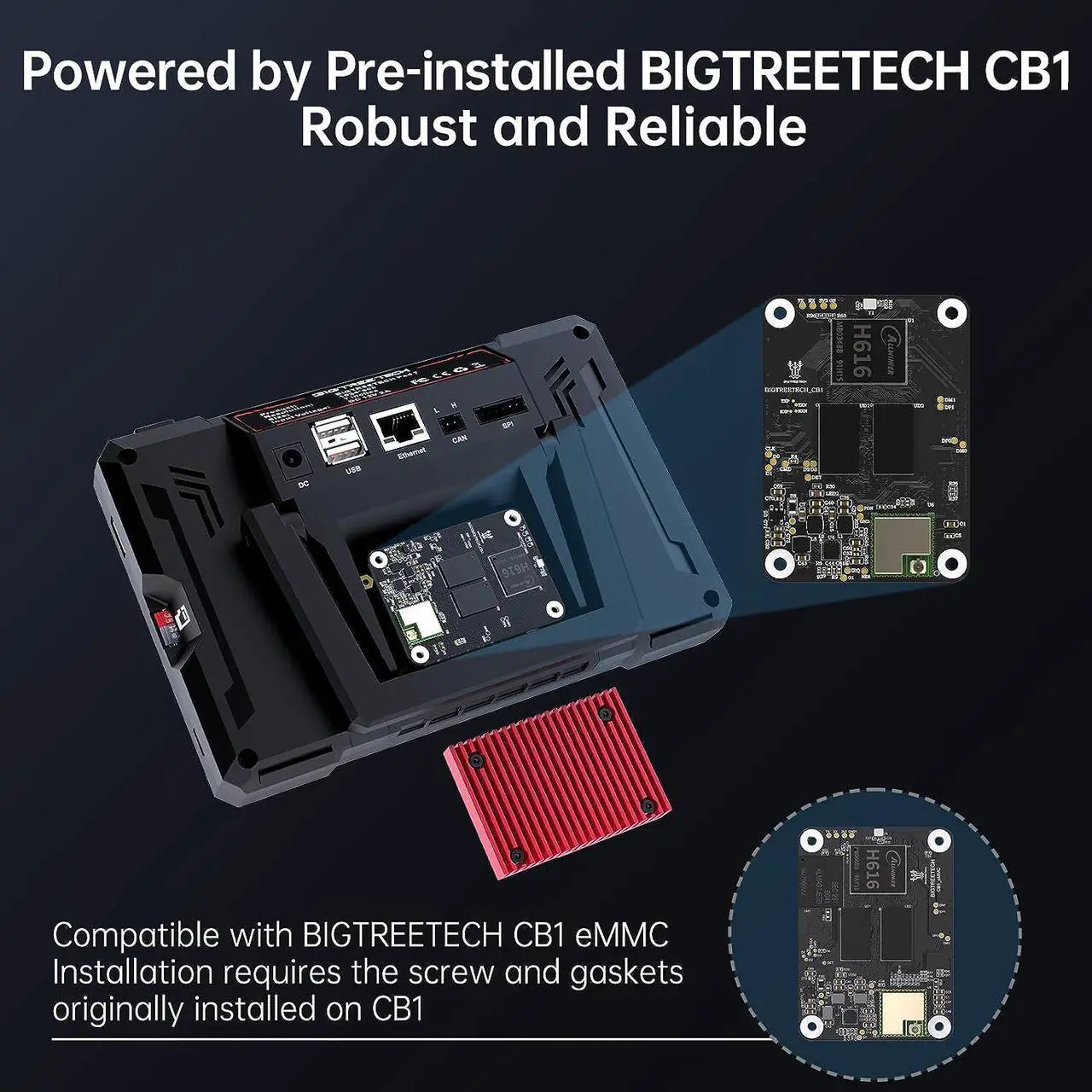 BIGTREETECH Pad 7 Klipper Touch Screen 7 Inch 3D Printing Smart Pad ...