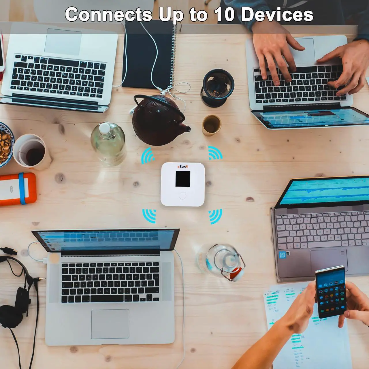 eSunFi eSIM Mobile WiFi Hotspot Router | Sunhans Portable 4G LTE Mobile ...