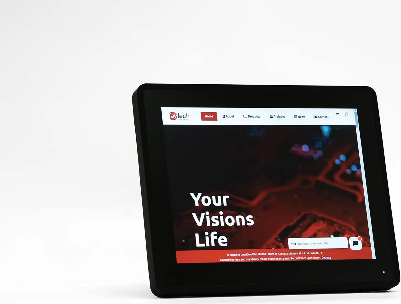 Faytech 12.1" High Brightness Capacitive IP65 Touch Screen Monitor ...